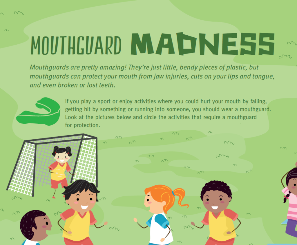 Mouth Safety: Handouts and Worksheets - Healthy Smile Learning