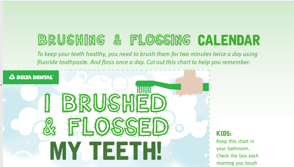 Brushing & Flossing: Handouts and Worksheets - Healthy Smile Learning