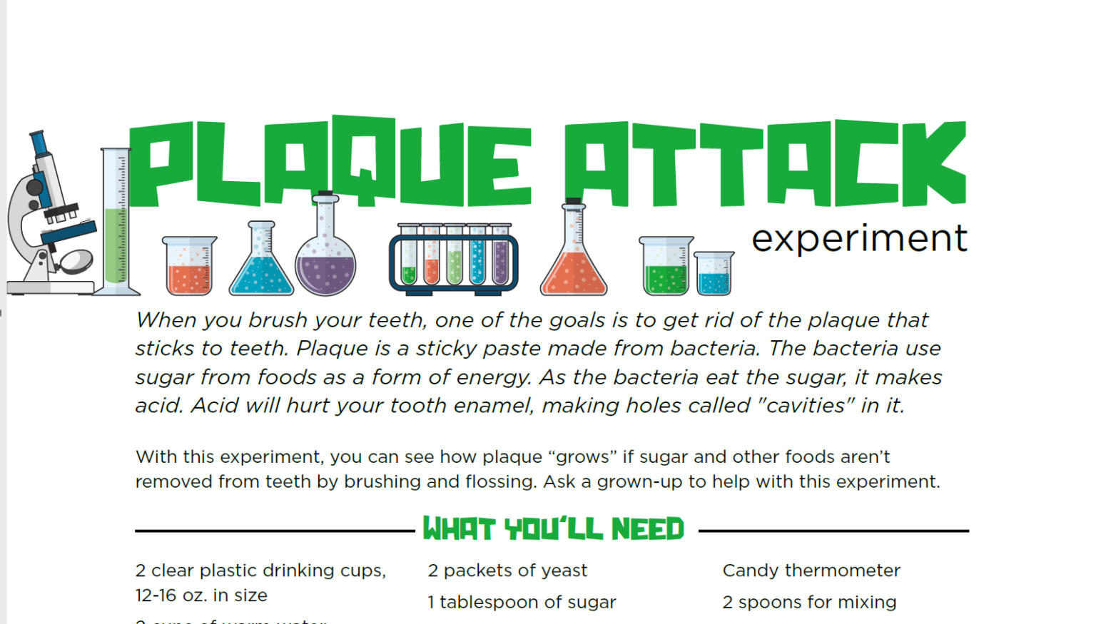 Brushing & Flossing: Handouts and Worksheets - Healthy Smile Learning