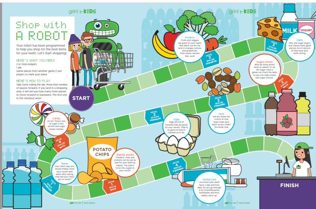 Nutrition and Your Smile: Handouts and Dental Worksheets - Healthy ...