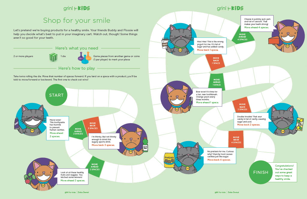 Nutrition and Your Smile: Handouts and Dental Worksheets - Healthy ...
